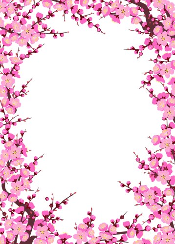 Floral border frame background Royalty Free Vector Image