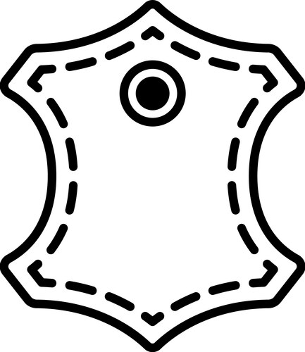 Leather mark set Royalty Free Vector Image - VectorStock