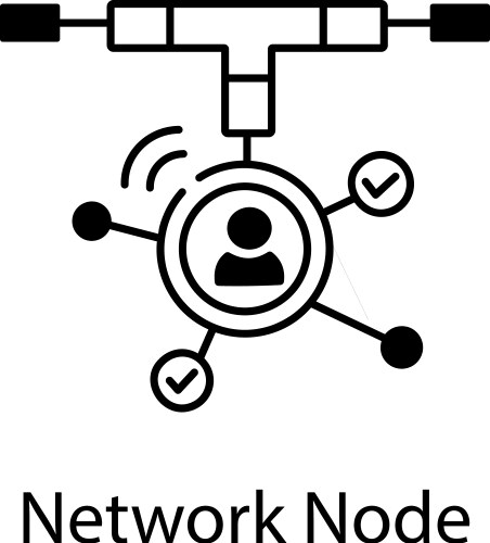 Networking linear icon Royalty Free Vector Image