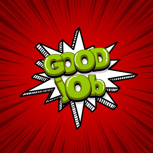Good job cartoon Vector Images & Graphics for Commercial Use | VectorStock