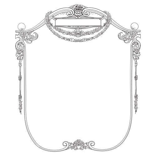 Vintage style frame Royalty Free Vector Image - VectorStock