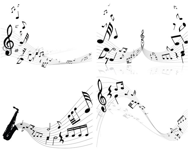 Musical notes Royalty Free Vector Image - VectorStock