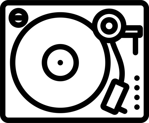 Vinyl icon Royalty Free Vector Image - VectorStock