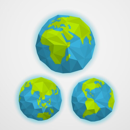 Earth with abstract world map infographic Vector Image