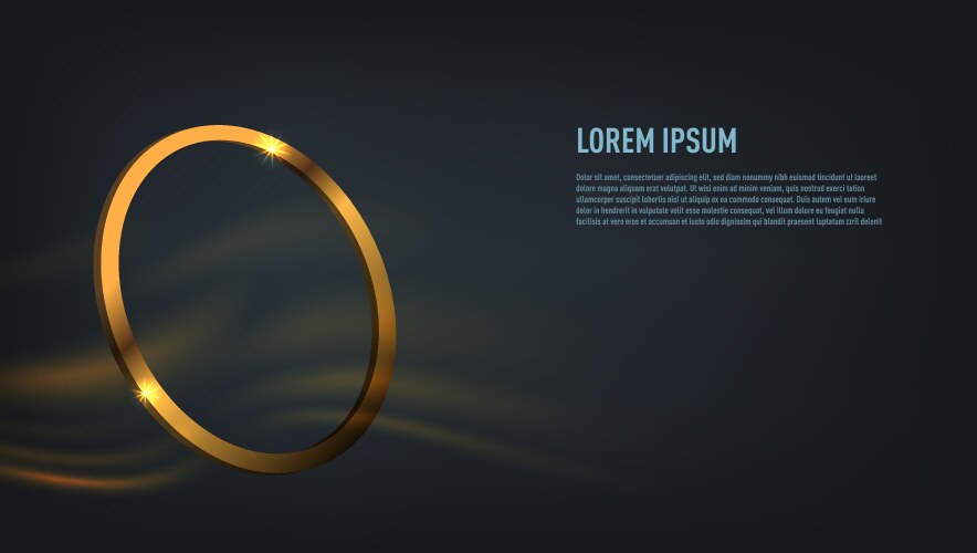 Golden ring icon Royalty Free Vector Image - VectorStock