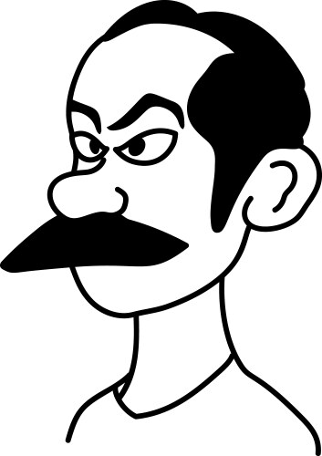 Ugly male Royalty Free Vector Image - VectorStock