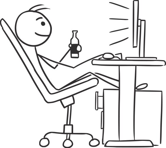 Stickman Sitting Vector Images (over 610)