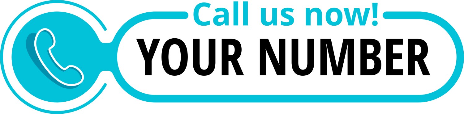 Call us yellow 3d button - template for phone Vector Image