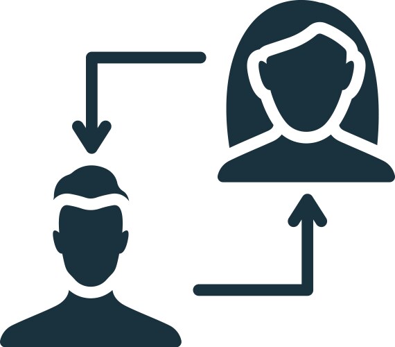 Engagement icon monochrome simple user behavior Vector Image