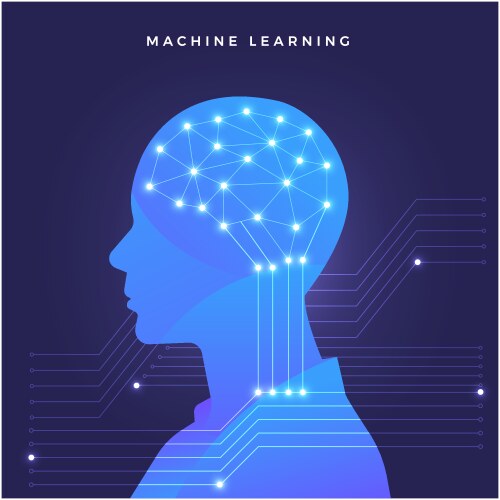 Trading machine learning Royalty Free Vector Image