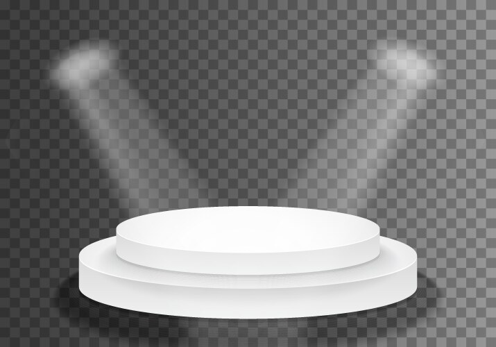 Realistic golden platform Royalty Free Vector Image