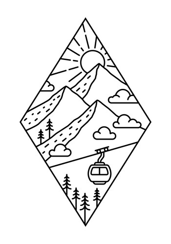 4 zebra line art Royalty Free Vector Image - VectorStock