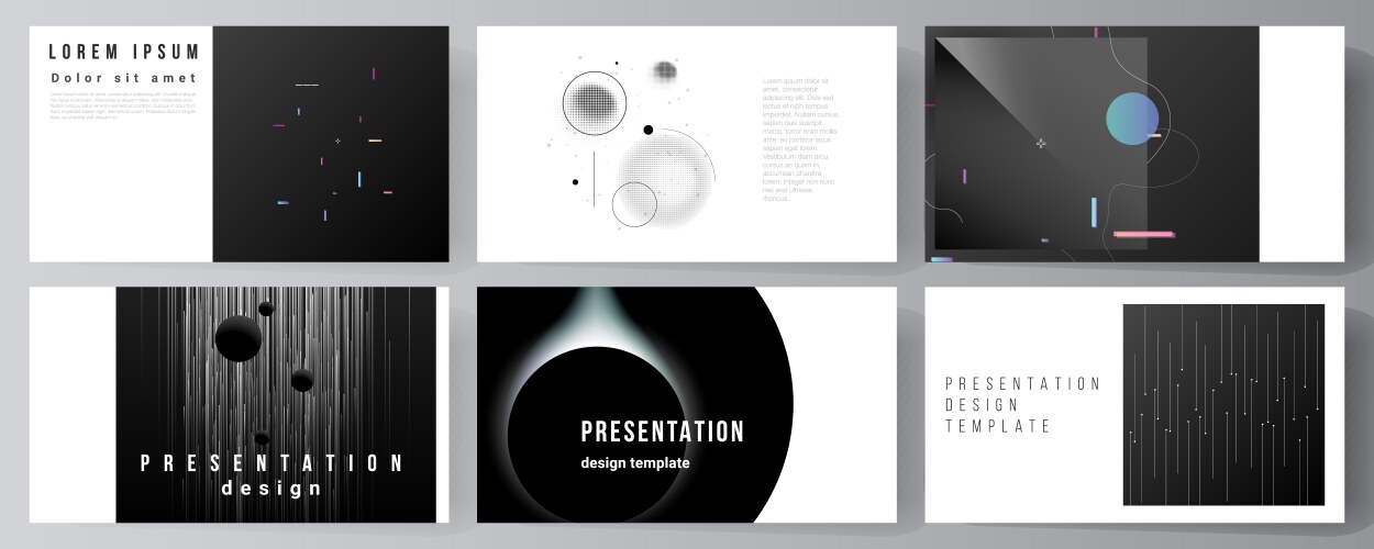 Layout presentation slides design Royalty Free Vector Image