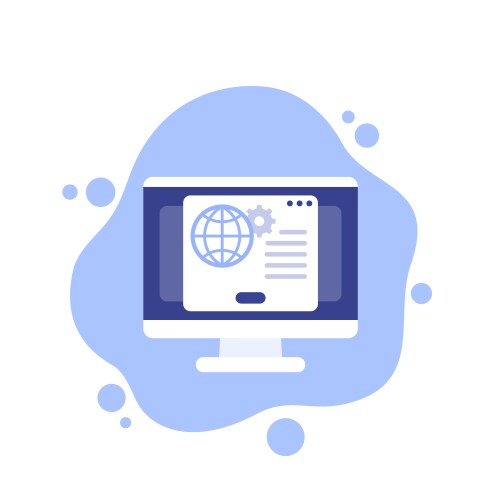 Computer network cartoon Royalty Free Vector Image