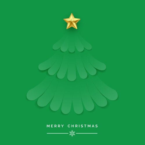 Christmas tree as technical blueprint drawing Vector Image