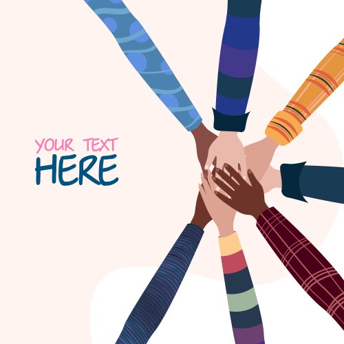 Concept of unity and teamwork Royalty Free Vector Image