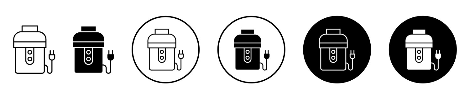 Garbage disposal icon set on white background Vector Image