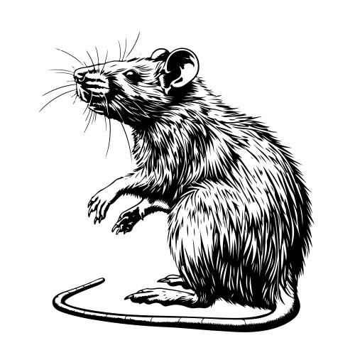 Drawing Outline Rat Vector Images (over 3,200)