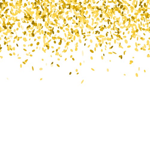 Christmas golden confetti falling shiny glitter Vector Image