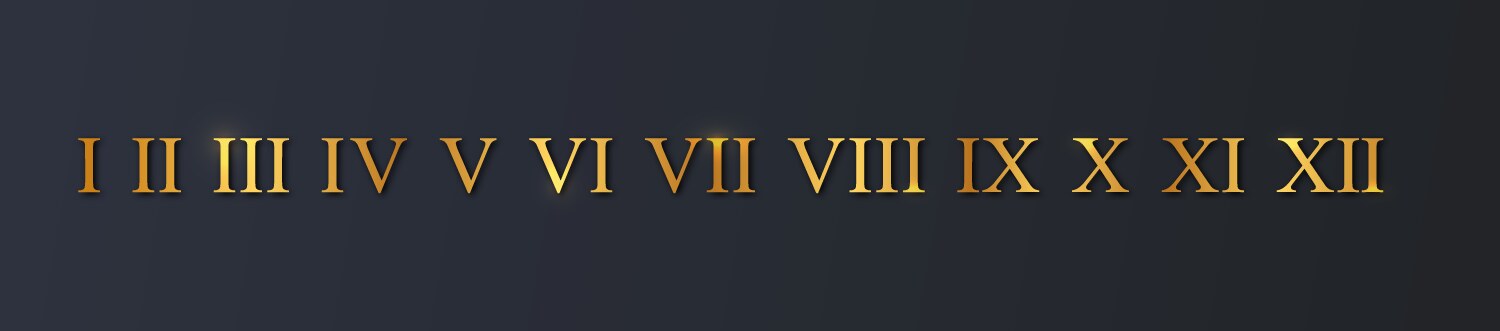 Numerals Roman Set Vector Images (over 390)