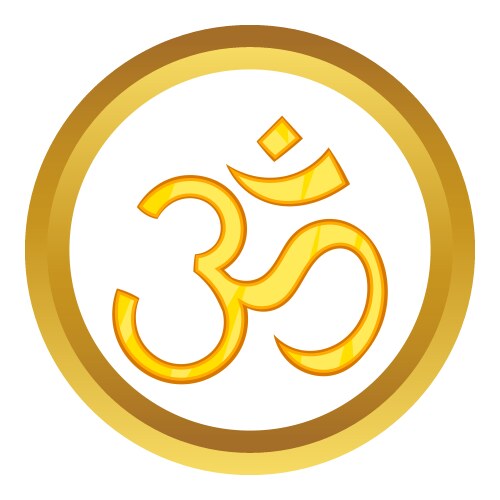 Indian ohm symbol Royalty Free Vector Image - VectorStock