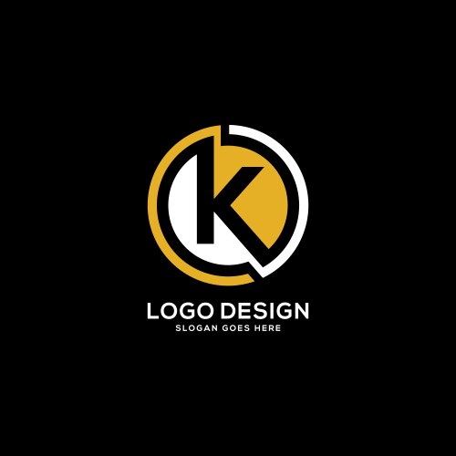 Kgn logo letter design Royalty Free Vector Image