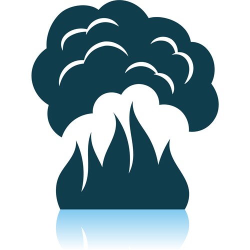 Fire smoke Royalty Free Vector Image - VectorStock