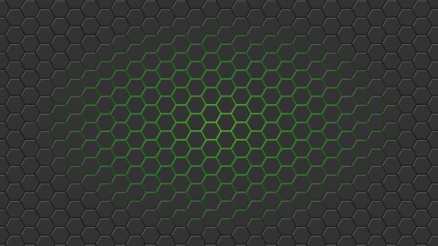 Abstract red light hexagon line in grey modern Vector Image