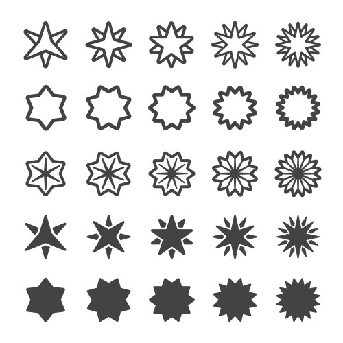 Star line icon Royalty Free Vector Image - VectorStock