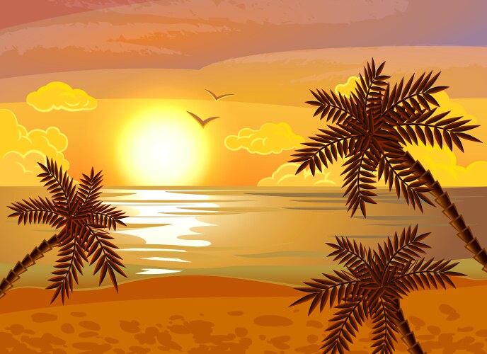 Beach Sunset Vector Images (over 58,000)