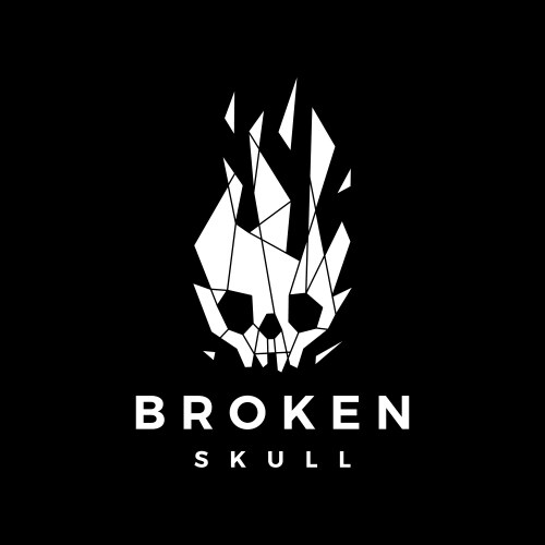 Recycle glass broken logo icon line outline Vector Image