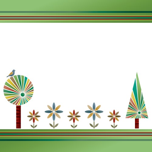 Three trees Royalty Free Vector Image - VectorStock