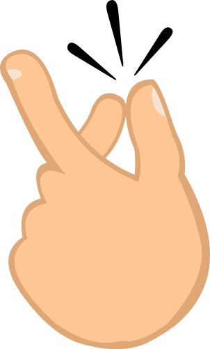 Brown hand fingers snapping Royalty Free Vector Image