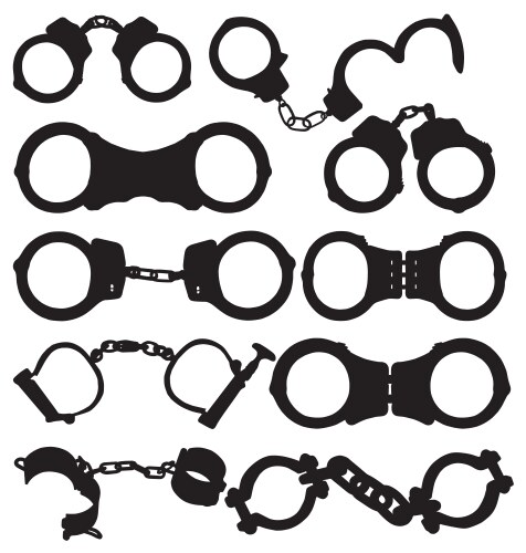 Handcuff Silhouettes Vector Images (over 2,200)