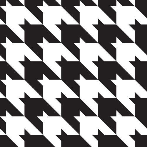 Houndstooth seamless pattern repeat Royalty Free Vector