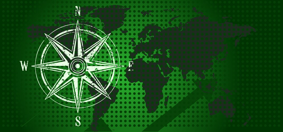 World Map with Compass Vector Images (over 19,000)