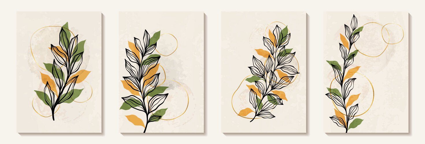 Creative minimalist hand draw abstract art Vector Image