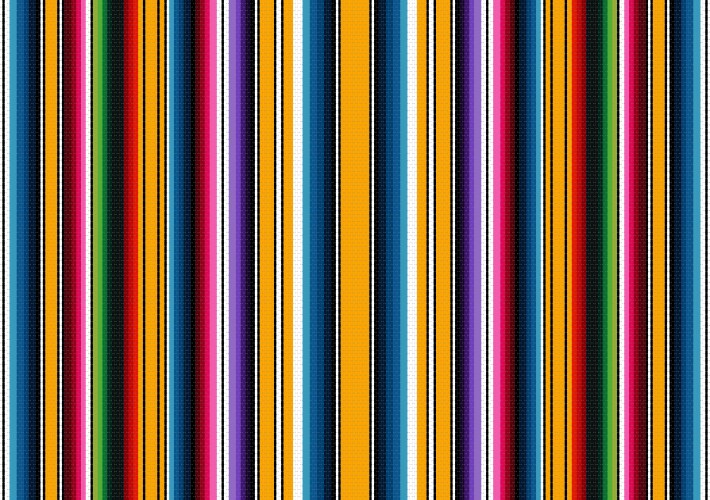 Mexican blanket stripes seamless pattern Vector Image