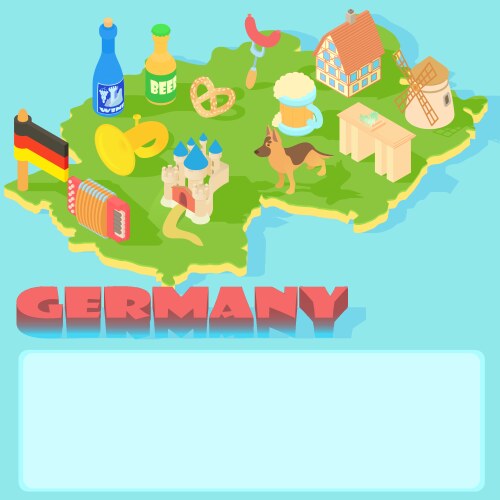 German Cartoon Maps Vector Images (over 130)