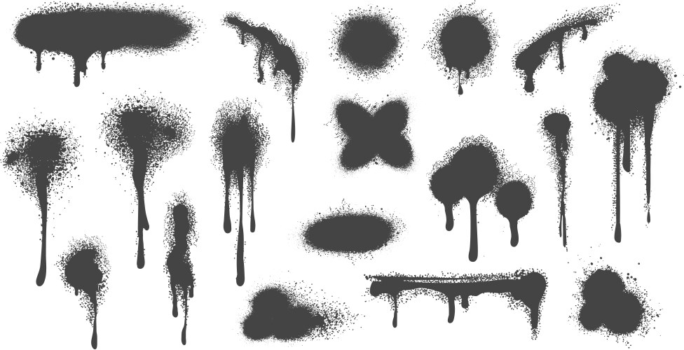 Colorful paint splatters Royalty Free Vector Image