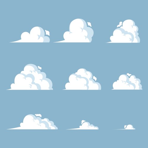 Cartoon character animation frames set Royalty Free Vector