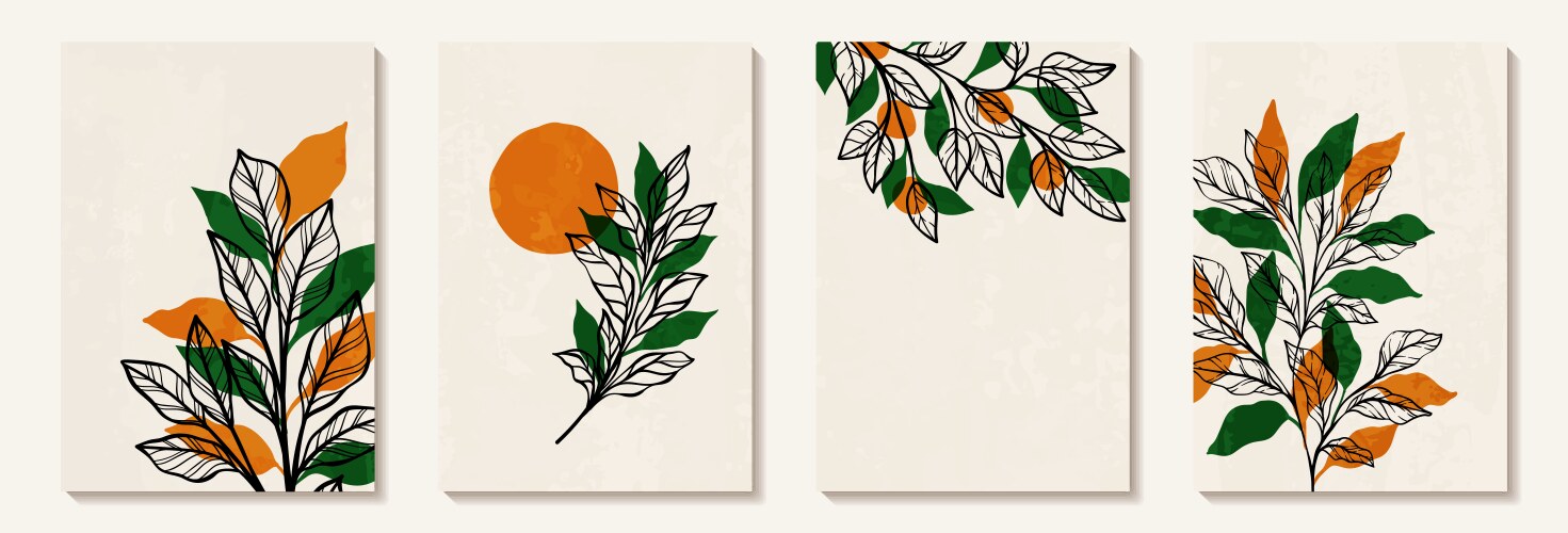 Creative minimalist abstract art background Vector Image