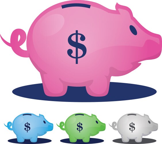 Piggy Bank Cartoon Vector Images (over 8,600)