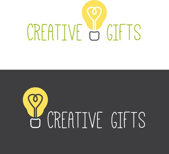 Corporate gift store logo design template Vector Image