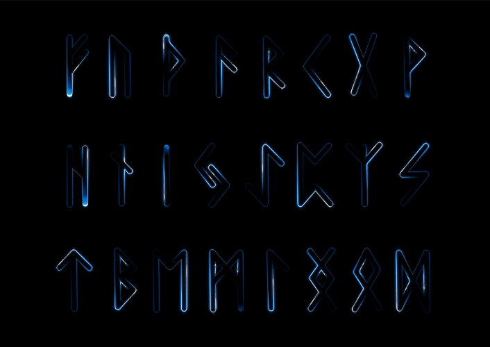 Neon Runes Vector Images (over 190)