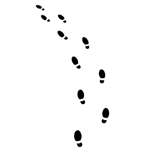 Left Footprint Outline