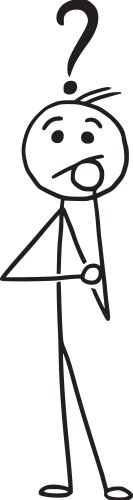 Stickman Question Vector Images (over 860)