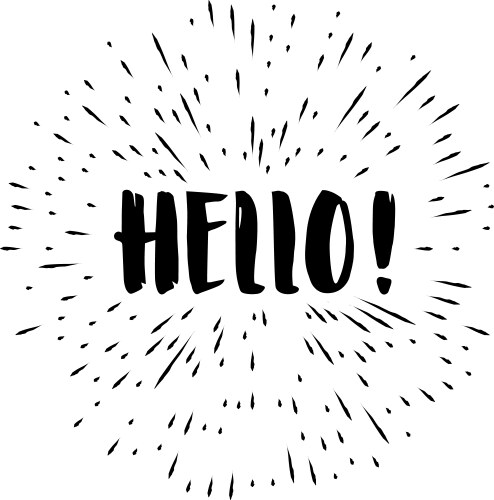 Handwritten numbers isolated on white background Vector Image