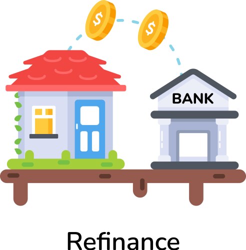 Refinance Royalty Free Vector Image - VectorStock