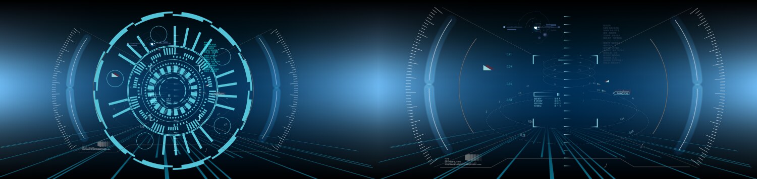 Speed hud kilometer performance indicators Vector Image